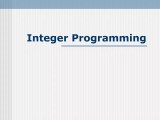 Ppt Integer Programming Powerpoint Presentation Free Download Id