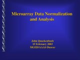 Ppt Microarray Data Normalization And Analysis Powerpoint