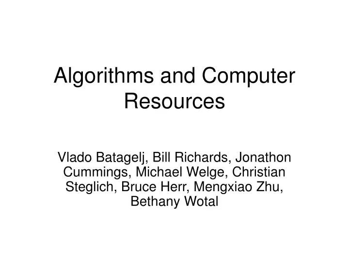 Computing Resources Needed By The Algorithms Download Scientific Diagram - Download Elegant Light Art | Mobile