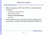 Ppt Basic Java Syntax Powerpoint Presentation Free Download Id 4426125