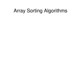 Ppt Array Sorting Algorithms Powerpoint Presentation Free Download