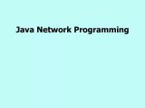 Ppt Java Network Programming Powerpoint Presentation Free Download