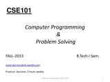 Ppt Computer Programming Problem Solving Powerpoint Presentation