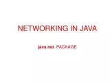 Ppt Networking In Java Java Package Powerpoint Presentation Free