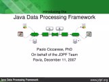 Ppt Introducing The Java Data Processing Framework Powerpoint
