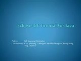 Ppt Eclipse Ide Tutorial For Java Powerpoint Presentation Free