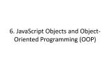 Ppt 6 Javascript Objects And Object Oriented Programming Oop