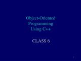 Ppt Object Oriented Programming Using C Powerpoint Presentation