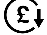 Decrease In The Value Of The Pound Royalty Free Vector Image