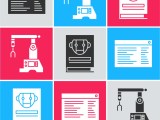 Set Software Web Developer Programming Code Vector Image