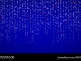 Binary Background Algorithm Data Code Royalty Free Vector