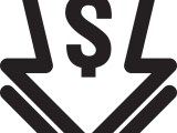 Dollar Arrow Decrease Icon Money Arrow Symbol Vector Image