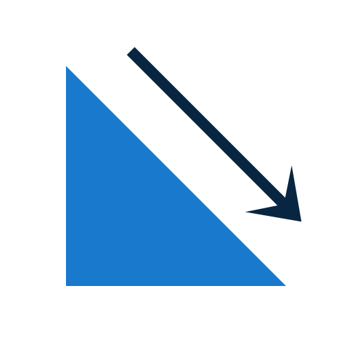 Arrow Decrease Down Icon - Download Professional Minimal Image | Ultra HD