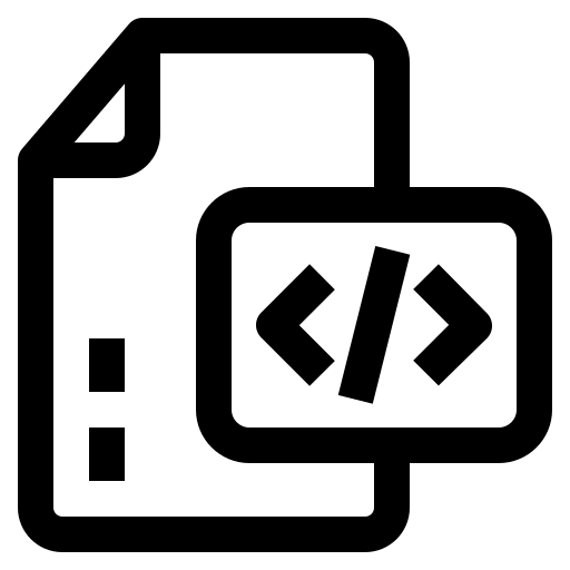 Code Document File Data Report Document Coding Programming Icon - Amazing Retina Geometric Arts | Free Download