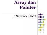 Ppt Array Dan Pointer Powerpoint Presentation Free Download Id 5385647
