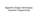Ppt Algorithm Design Techniques Dynamic Programming Powerpoint
