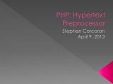 Ppt Php Hypertext Preprocessor Powerpoint Presentation Free