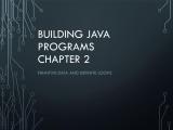 Ppt Building Java Programs Chapter 2 Powerpoint Presentation Free