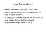 Ppt Java Annotations Powerpoint Presentation Free Download Id 6085800