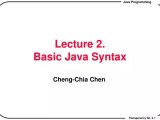 Ppt Lecture 2 Basic Java Syntax Powerpoint Presentation Free