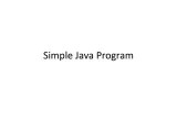 Ppt Java Program Structure Powerpoint Presentation Free Download