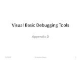 Ppt Visual Basic Debugging Tools Powerpoint Presentation Free