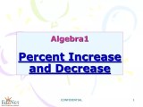 Ppt Algebra1 Percent Increase And Decrease Powerpoint Presentation