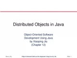 Ppt Distributed Objects In Java Powerpoint Presentation Free