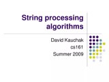 Ppt String Processing Algorithms Powerpoint Presentation Free