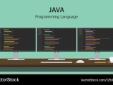 Java Programming Language Code Royalty Free Vector Image
