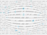 Binary Computer Code Digital Data View Technology Vector Image