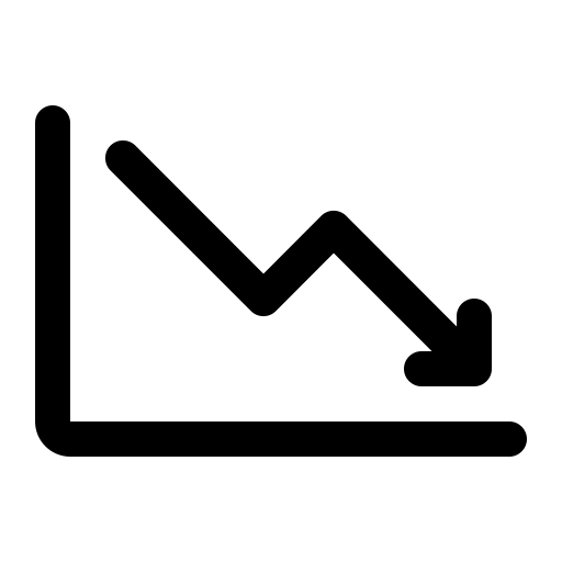 Graph Decrease Down Analytic Icon Download On Iconfinder - Download Artistic Ocean Texture | Full HD