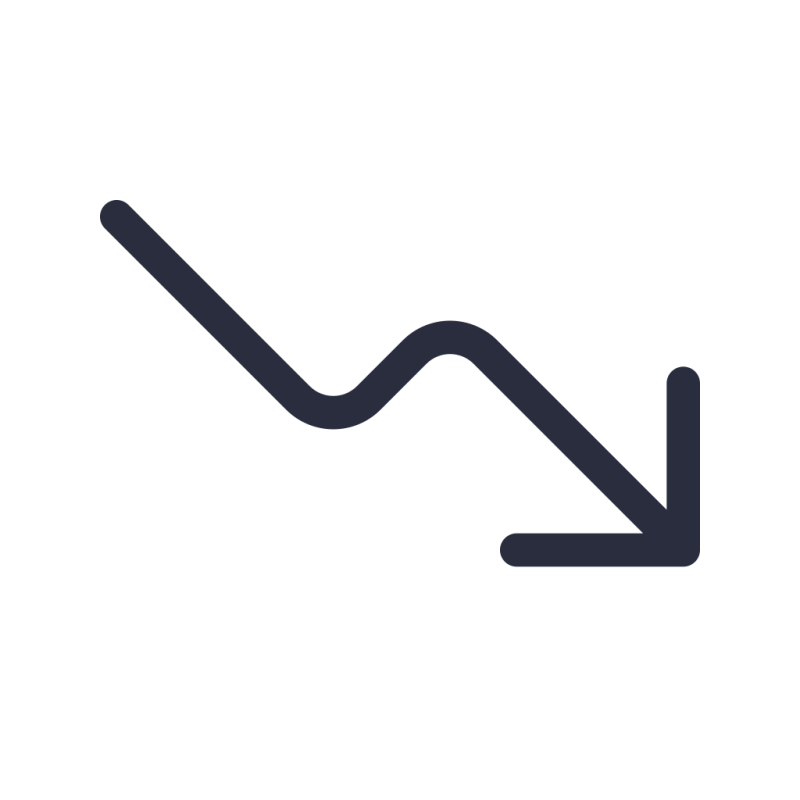 Arrow Down Statistic Decrease Icon Download On Iconfinder - Dark Images - Artistic High Resolution Collection