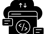 Cloud Programming Software Development Coding Web Management Icon