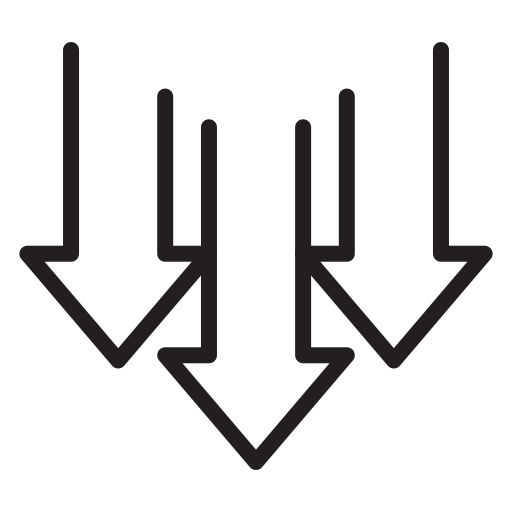 Decrease Arrow Down Fall Loss Graph Chart Icon Download On - Full HD Dark Images for Desktop