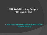 Ppt Php Web Directory Script Php Scripts Mall Powerpoint