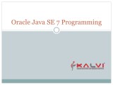 Ppt Oracle Java Se 7 Programming Powerpoint Presentation Free