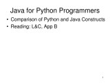 Ppt Java For Python Programmers Powerpoint Presentation Free