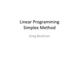 Ppt Linear Programming Simplex Method Powerpoint Presentation Free
