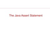 Ppt The Java Assert Statement Powerpoint Presentation Free Download