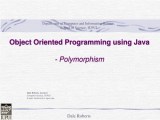 Ppt Object Oriented Programming Using Java Polymorphism Powerpoint