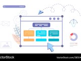 Java Python Php Building Website Project Vector Image