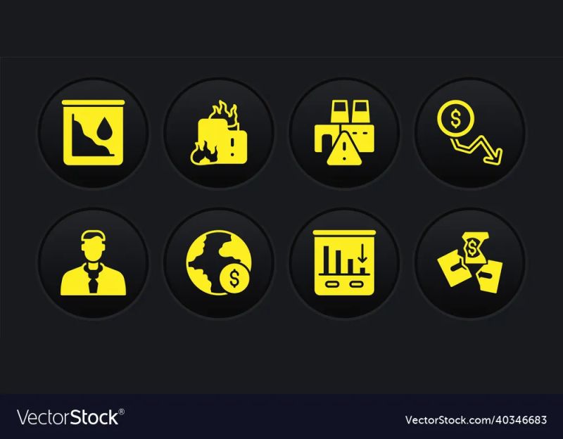 Set Dollar Rate Decrease Global Economic Crisis Vector Image - Classic High Resolution Space Images | Free Download