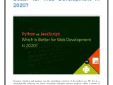 Ppt Python Vs Javascript Which Is Better For Web Development In