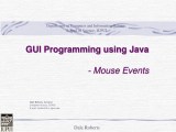Ppt Java Gui Programming Using Mouse Events Handling Mouse Events