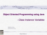 Ppt Object Oriented Programming Using Java Class Instance Variables