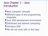 Ppt Chapter 1 Introduction To Java Programming Powerpoint
