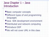 Ppt Java Chapter 1 Java Introduction Powerpoint Presentation Free