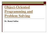 Ppt Object Oriented Programming And Problem Solving Powerpoint