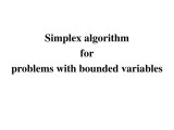 Ppt Simplex Algorithm For Problems With Bounded Variables Powerpoint